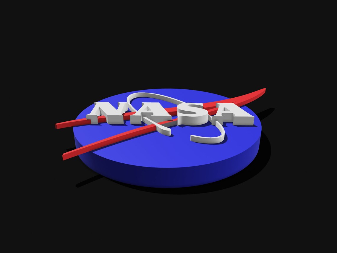NASA Logo Round | 3d-model for 3d-printing - Etsy