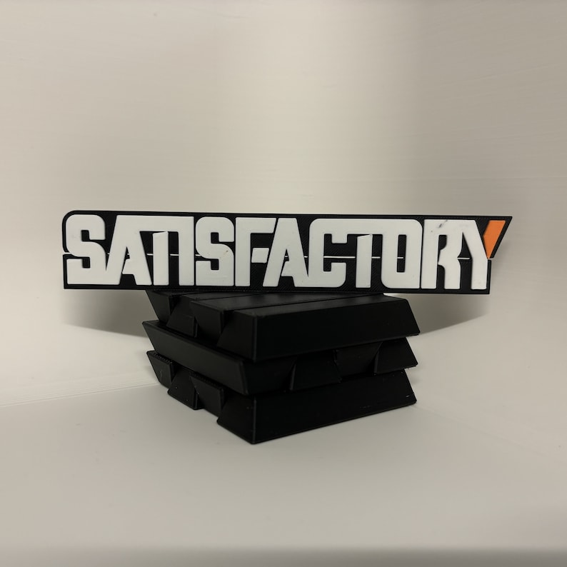 Satisfactory Logo | 3d-model for 3d-printing - Etsy