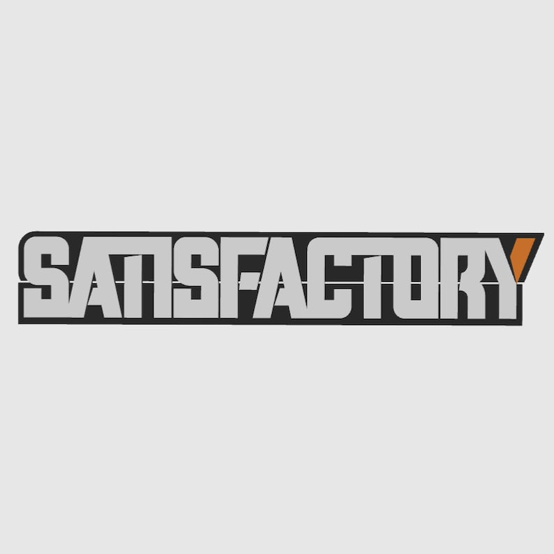 Satisfactory Logo | 3d-model for 3d-printing - Etsy
