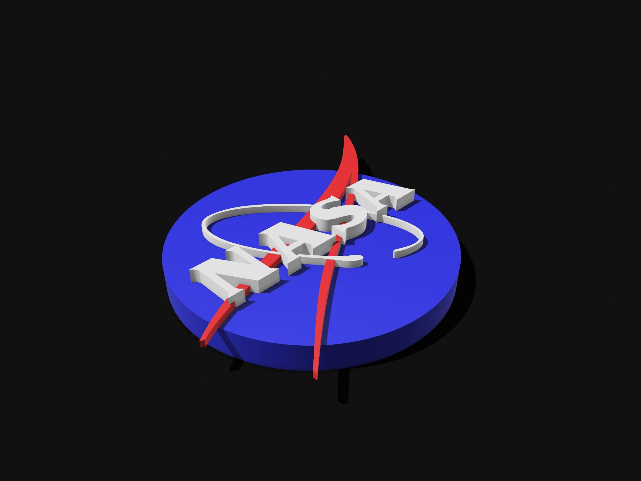 NASA Logo Round | 3d-model for 3d-printing - Etsy Canada