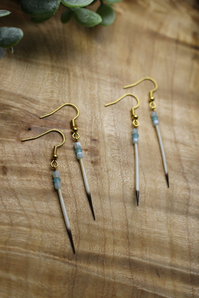Handmade | Porcupine Quill Earring | Gifts - Etsy