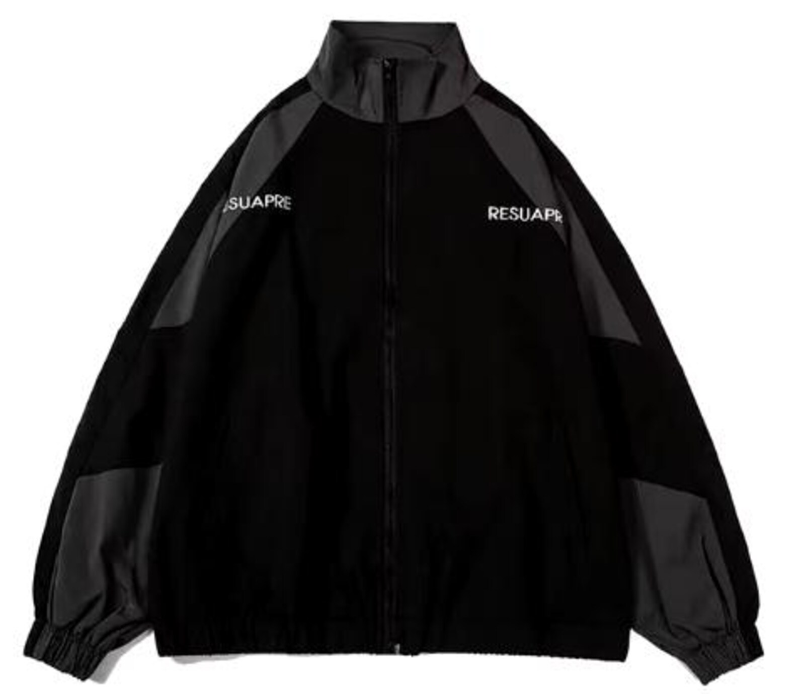 Striped Reflective Jacket Hip Hop Coat Zipper Windbreaker Harajuku Thin ...