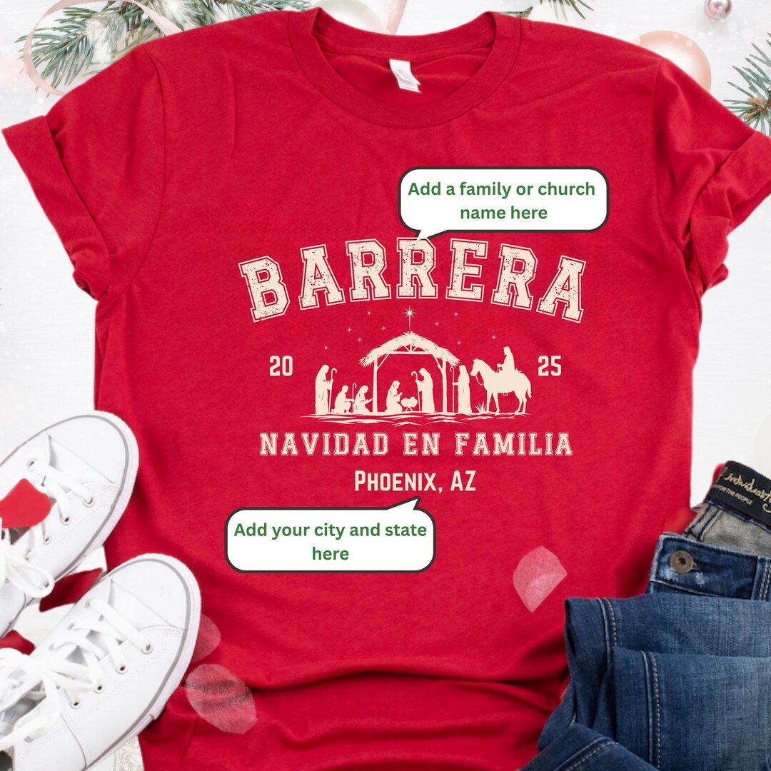 Personalized Nativity Matching T-shirts: Family Christmas Tees - Etsy