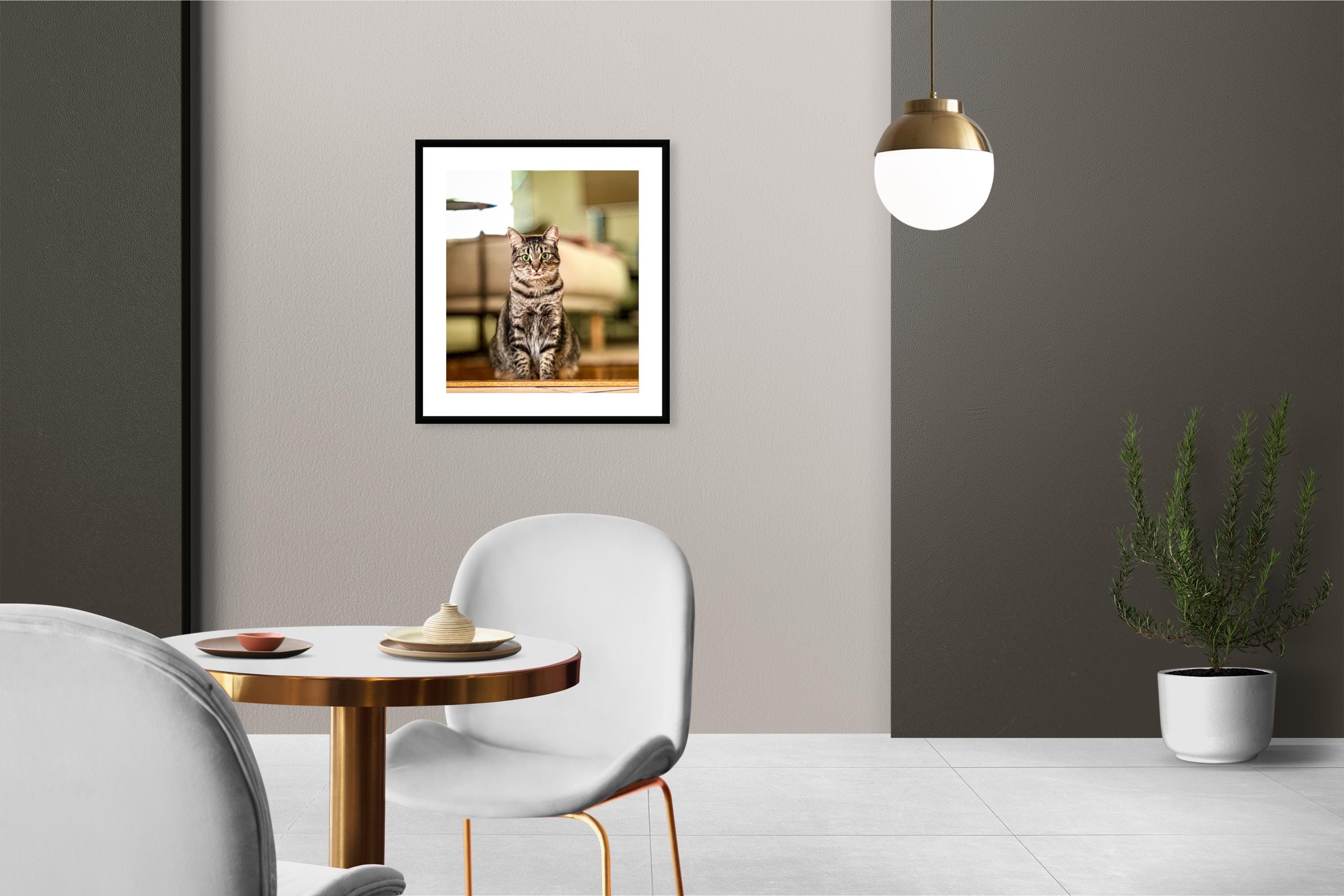 Elegant Tabby Cat Portrait - Digital Download for Pet Lovers - Etsy