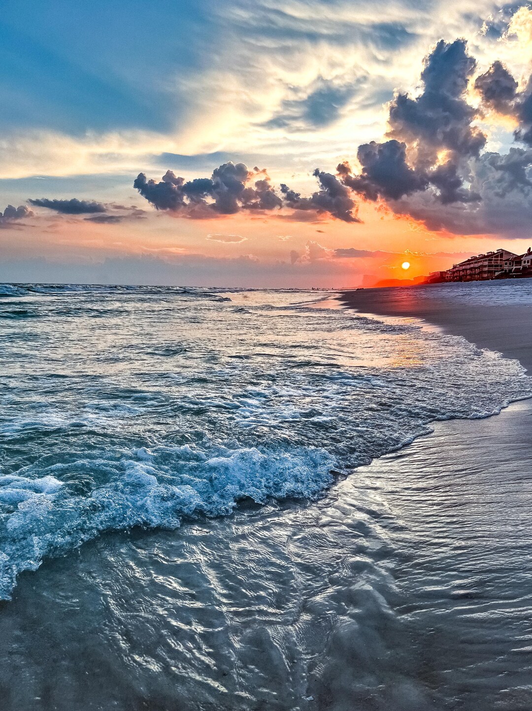 Golden Hour Sunset at Santa Rosa Beach | Digital Download - Etsy