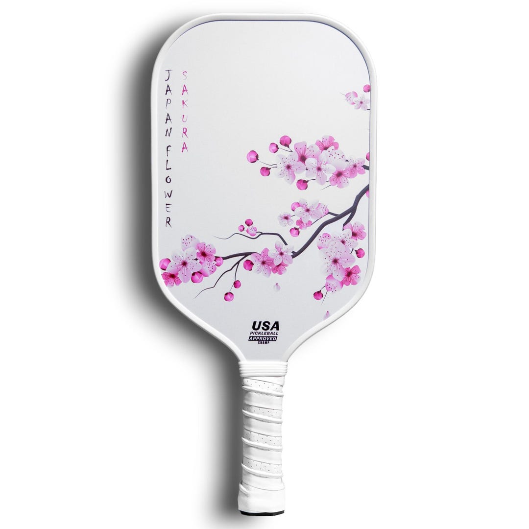 Sakura Pickleball Paddle – Cherry Blossom Japanese Sports Gear, Fun ...