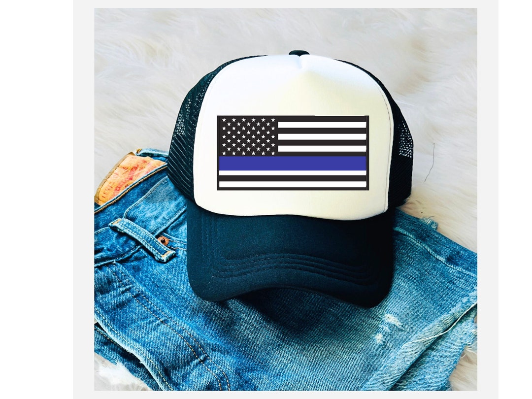 Thin Blue Line Cap| Thin Blue Line Flag | Back the Blue Hat| First ...