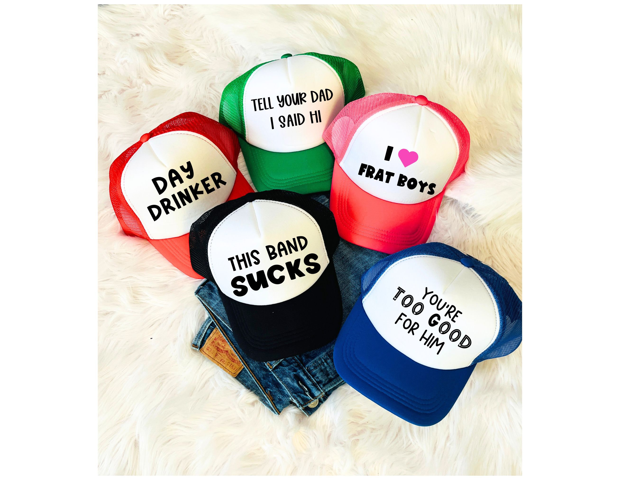 Trucker Hat Women Cool Trucker Hat Funny Trucker Hat Beer Hat Drinking ...