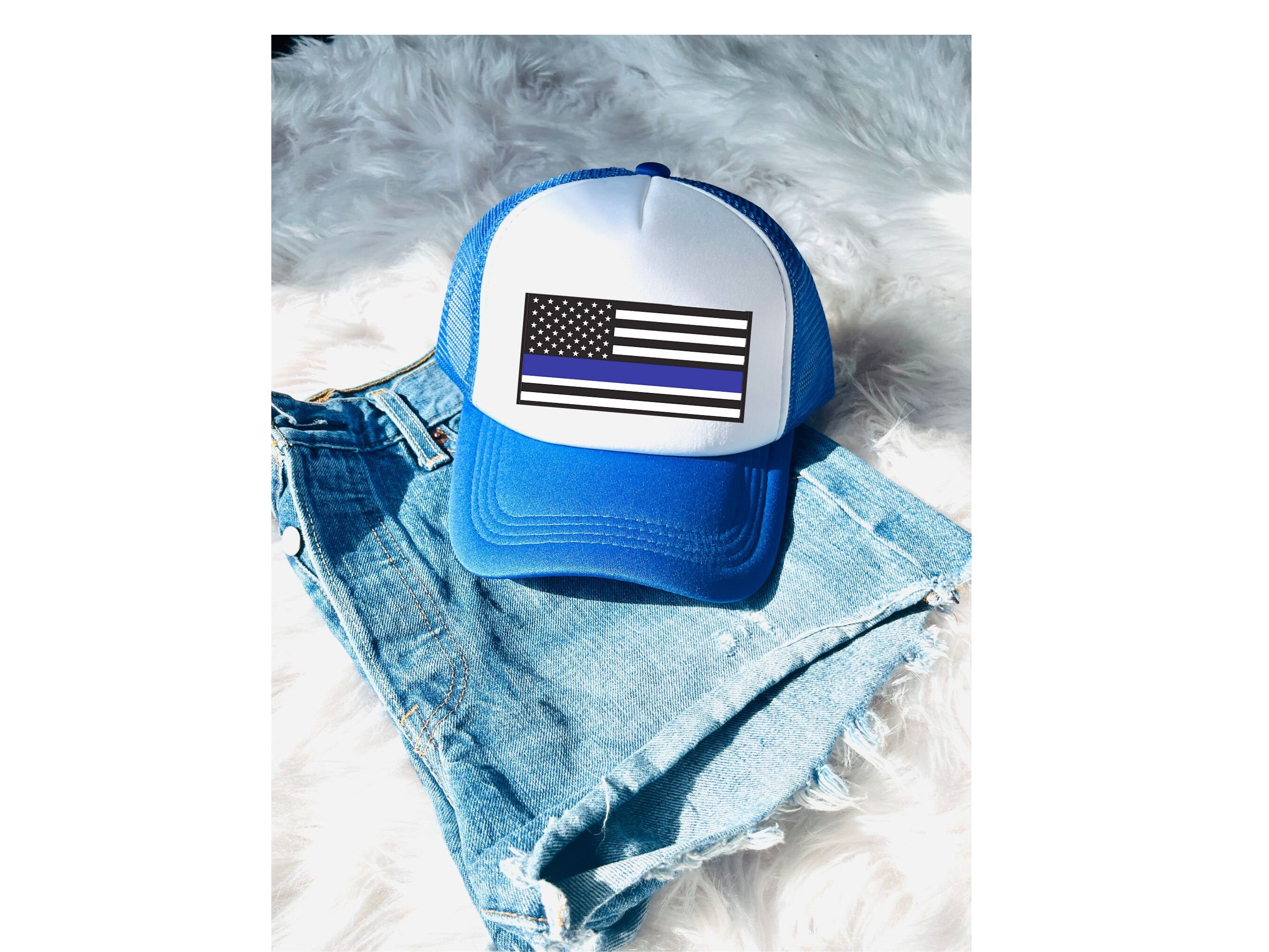 Thin Blue Line Cap| Thin Blue Line Flag | Back the Blue Hat| First ...