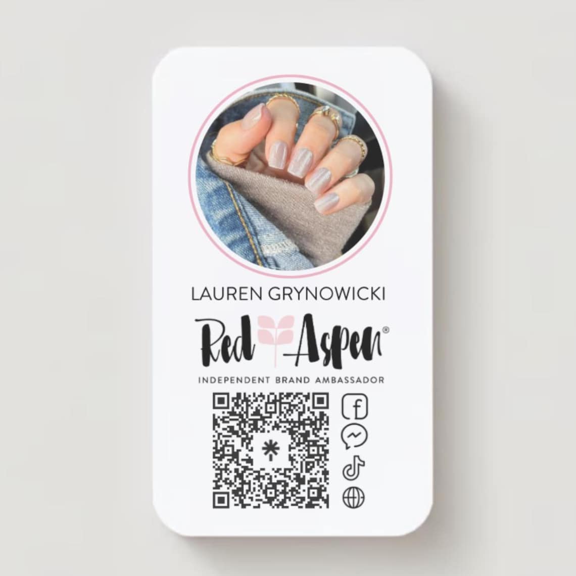 Red Aspen Business Card, Editable, Template, Business Card, Editable ...