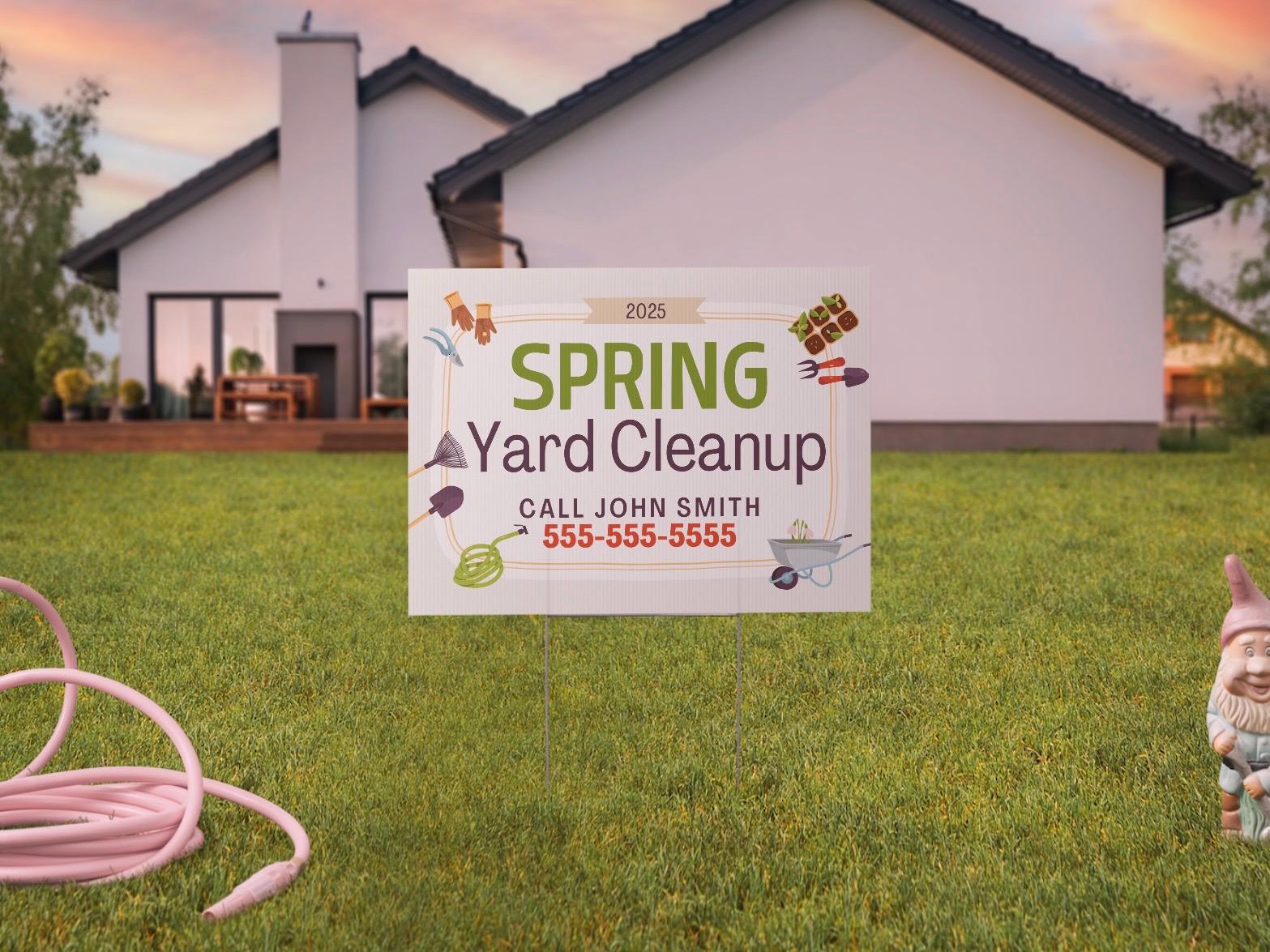 Lawn Care Yard Sign Design Template - Etsy