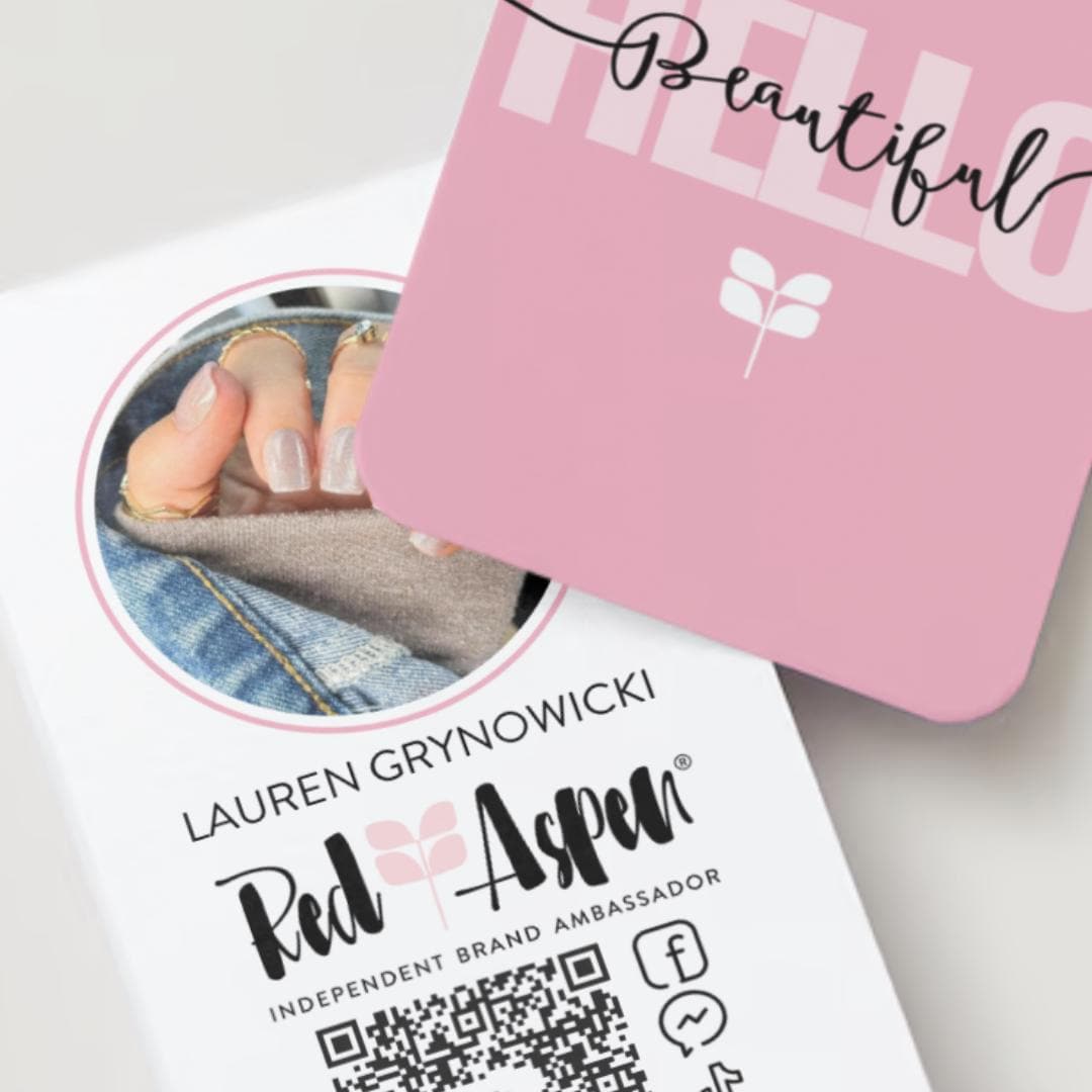 Red Aspen Business Card, Editable, Template, Business Card, Editable ...