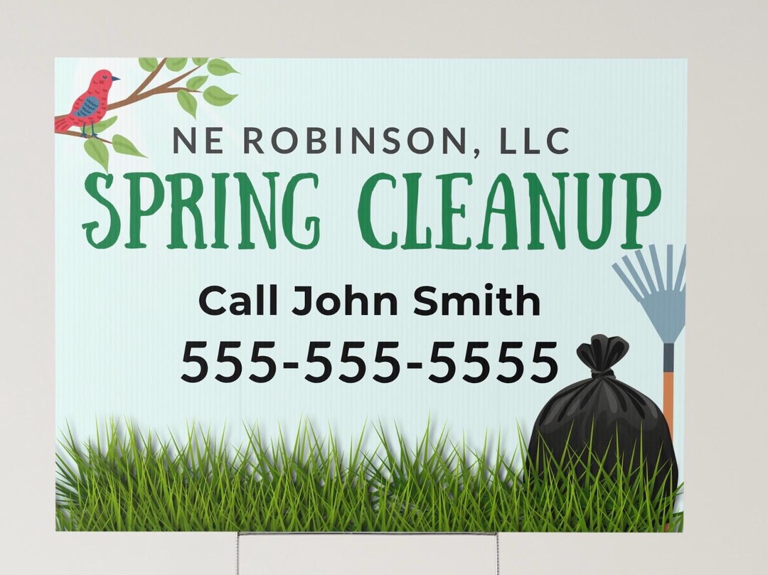 Lawn Care Yard Sign Design Template - Etsy