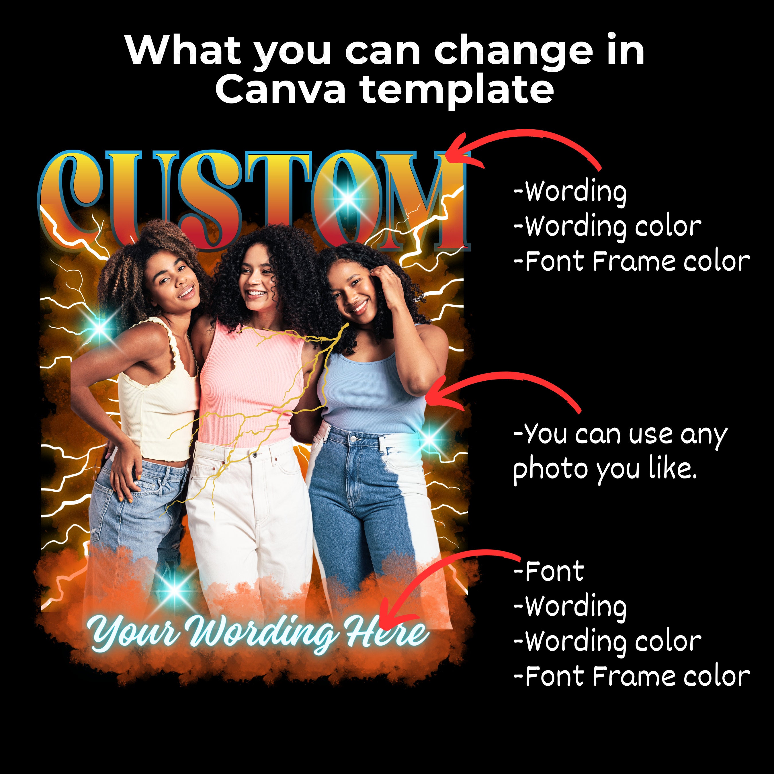 CUSTOM Bootleg Canva Template Customize Your Bootleg Design Bootleg ... CUSTOM Bootleg Canva Template Customize Your Bootleg Design Bootleg ...