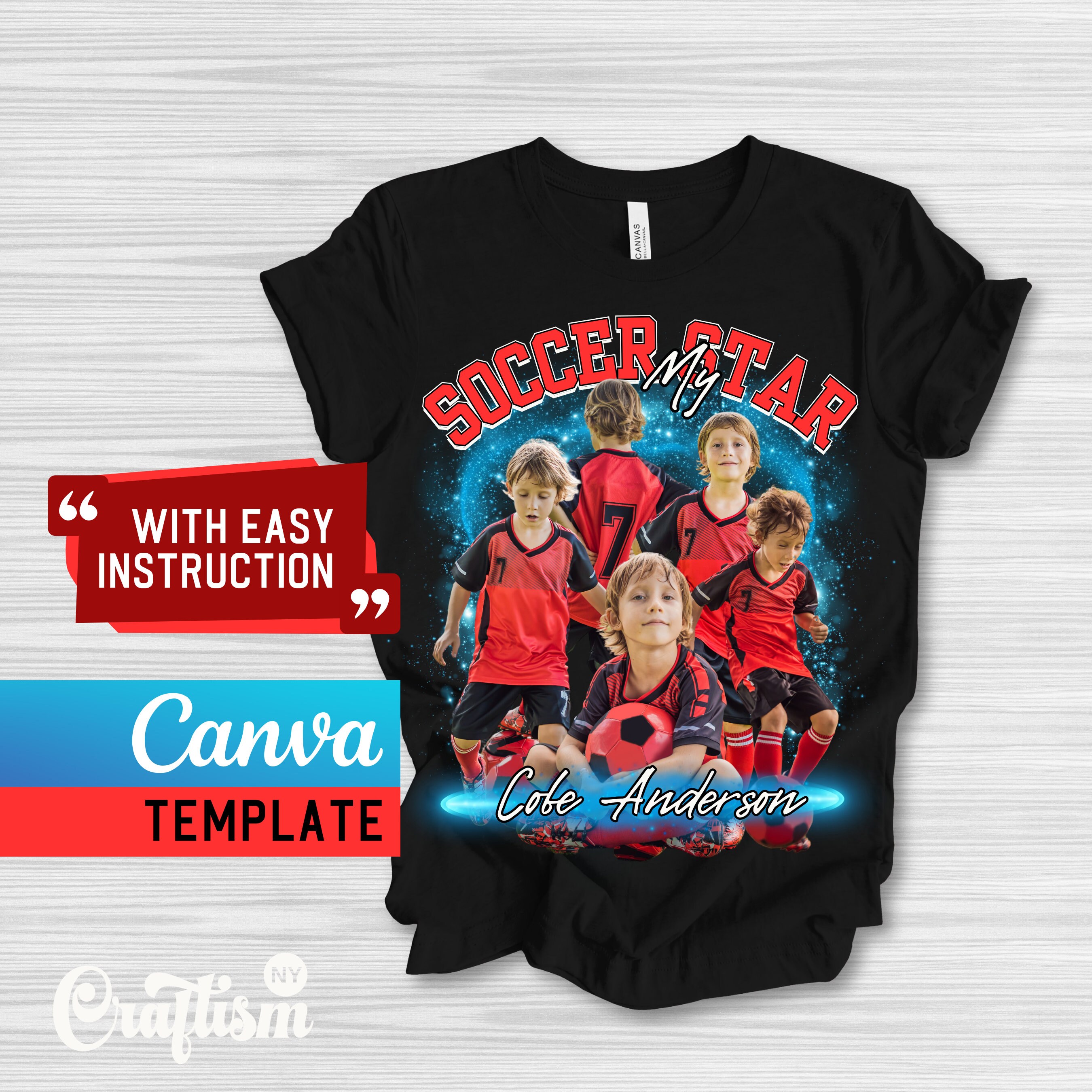 CUSTOM Bootleg Rap Tee Template for Photos Shirt Canva Template ...