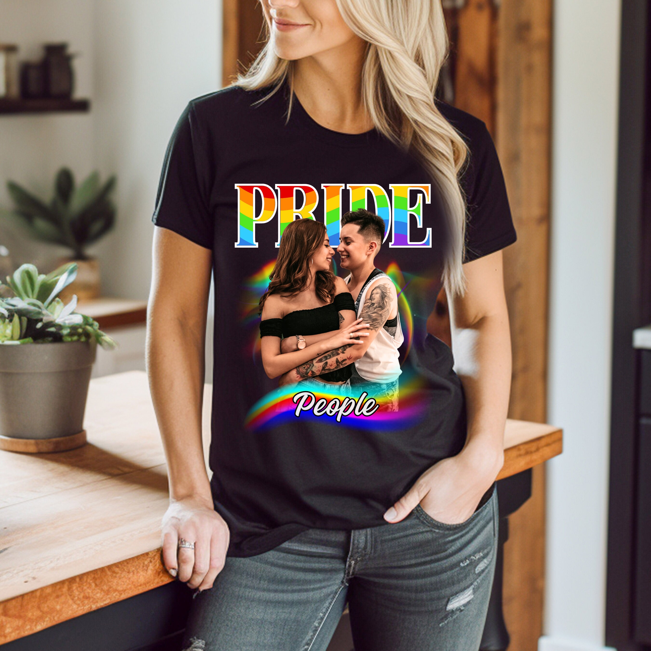 CUSTOM Bootleg Canva Template Customize Lgbtq Shirt Trans Ally Tshirt ...