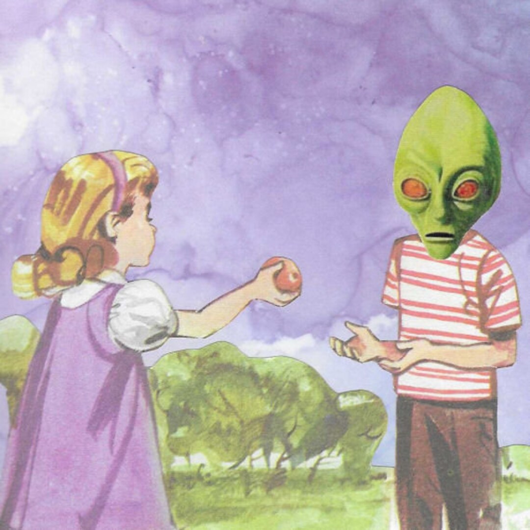 Original Collage Art, Alien Artwork, Strange Art - Etsy