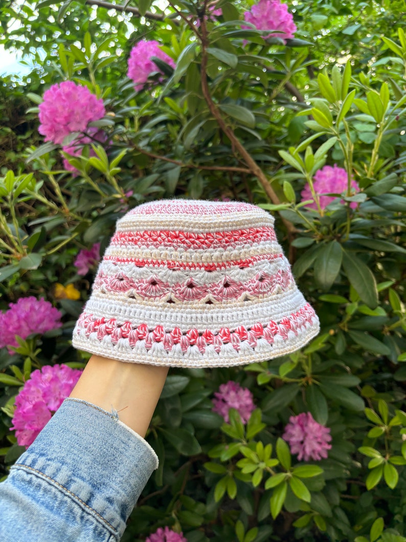 Crochet pattern Silma bucket hat/Opskrift Silma bøllehat - Etsy 日本