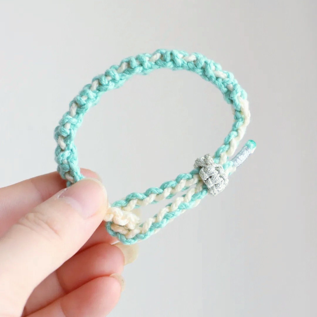 Original Hand-made Menthol Mambo Flowers Hand-woven Rope Not Completed ...