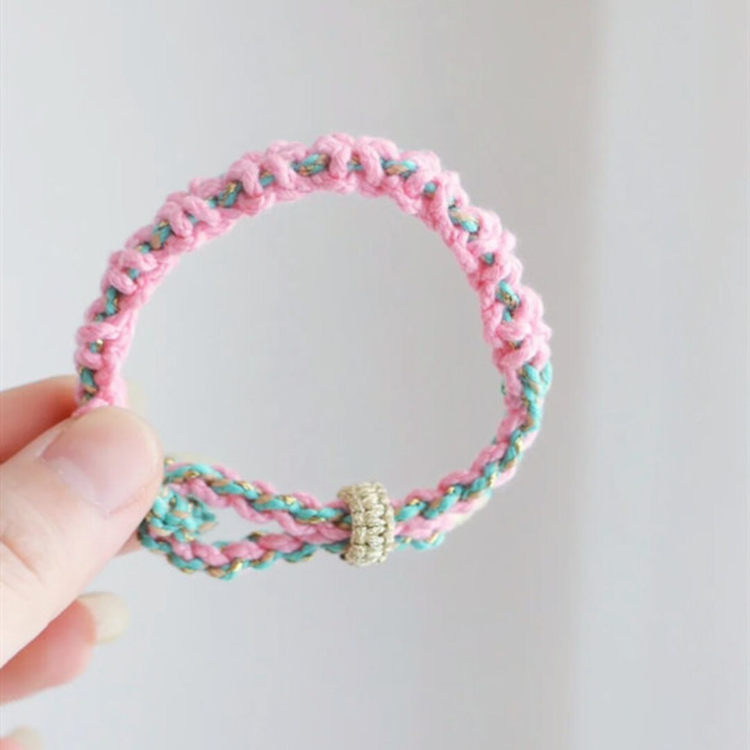 Original Handmade Tulip Braided Rope, Cherry Blossom Powder Hand ...