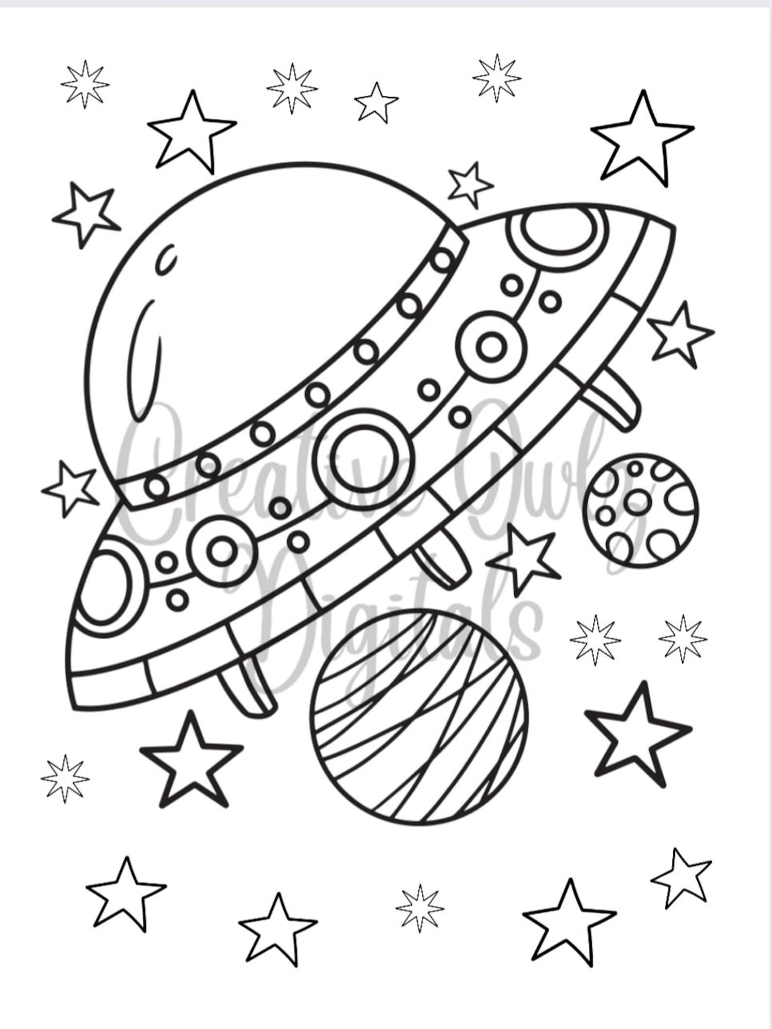 Out of This World Coloring Pages Space Coloring Pages, Alien Coloring ...