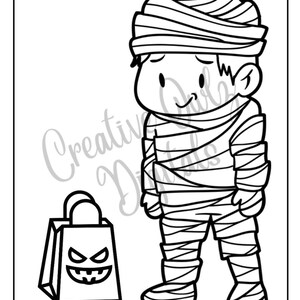 Halloween Costume Coloring Pages Printable Halloween Coloring Pages ...