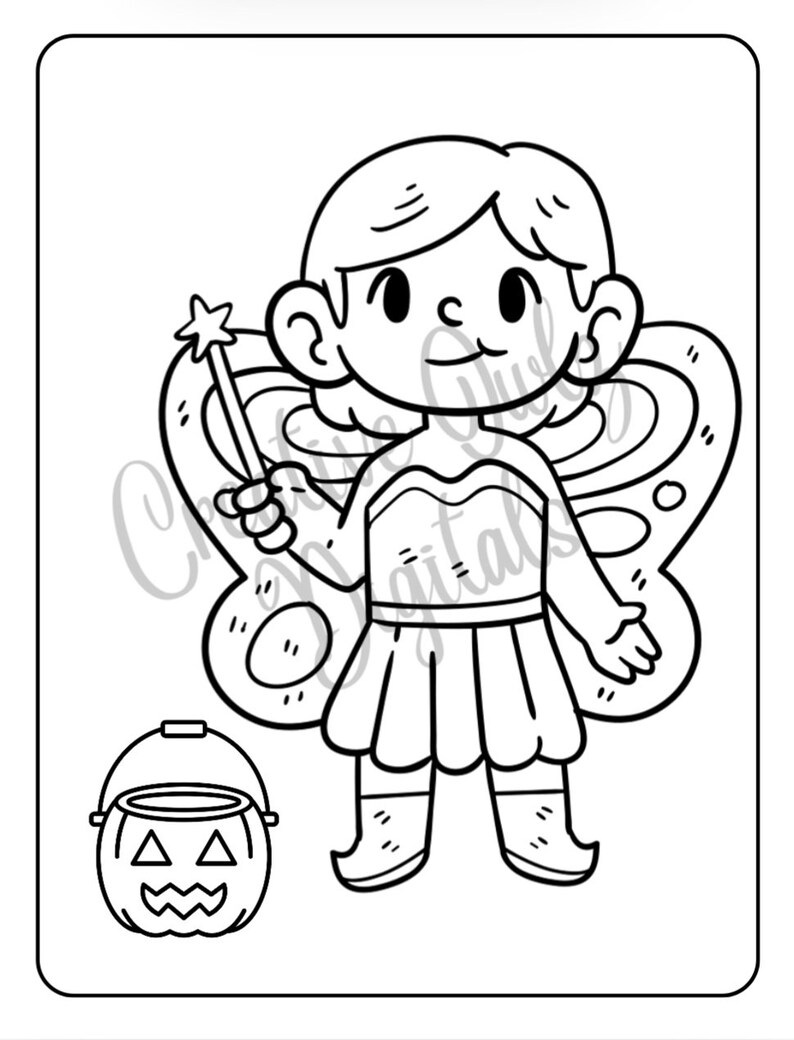Halloween Costume Coloring Pages Printable Halloween Coloring Pages ...