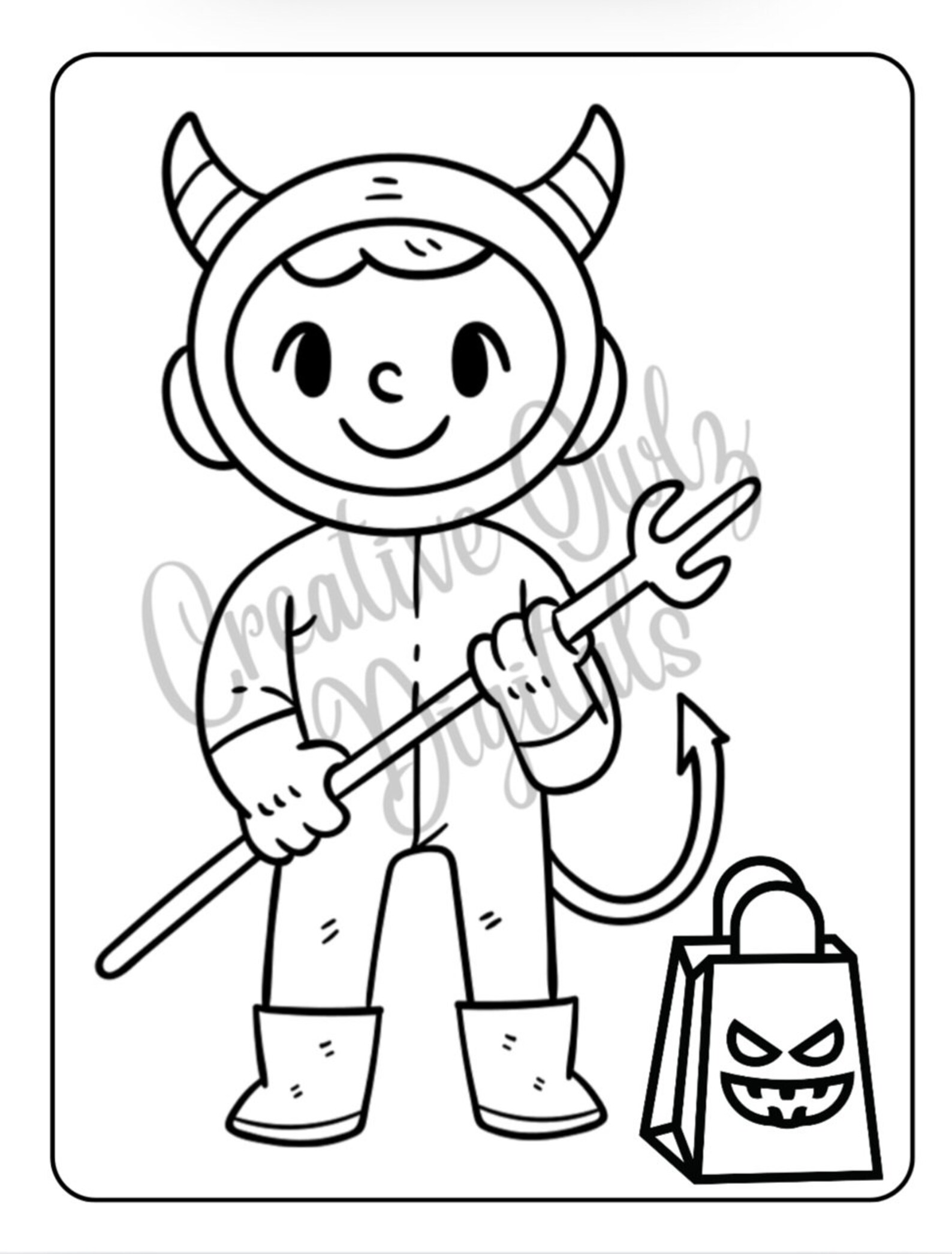 Halloween Costume Coloring Pages Printable Halloween Coloring Pages ...