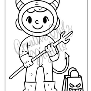 Halloween Costume Coloring Pages Printable Halloween Coloring Pages ...