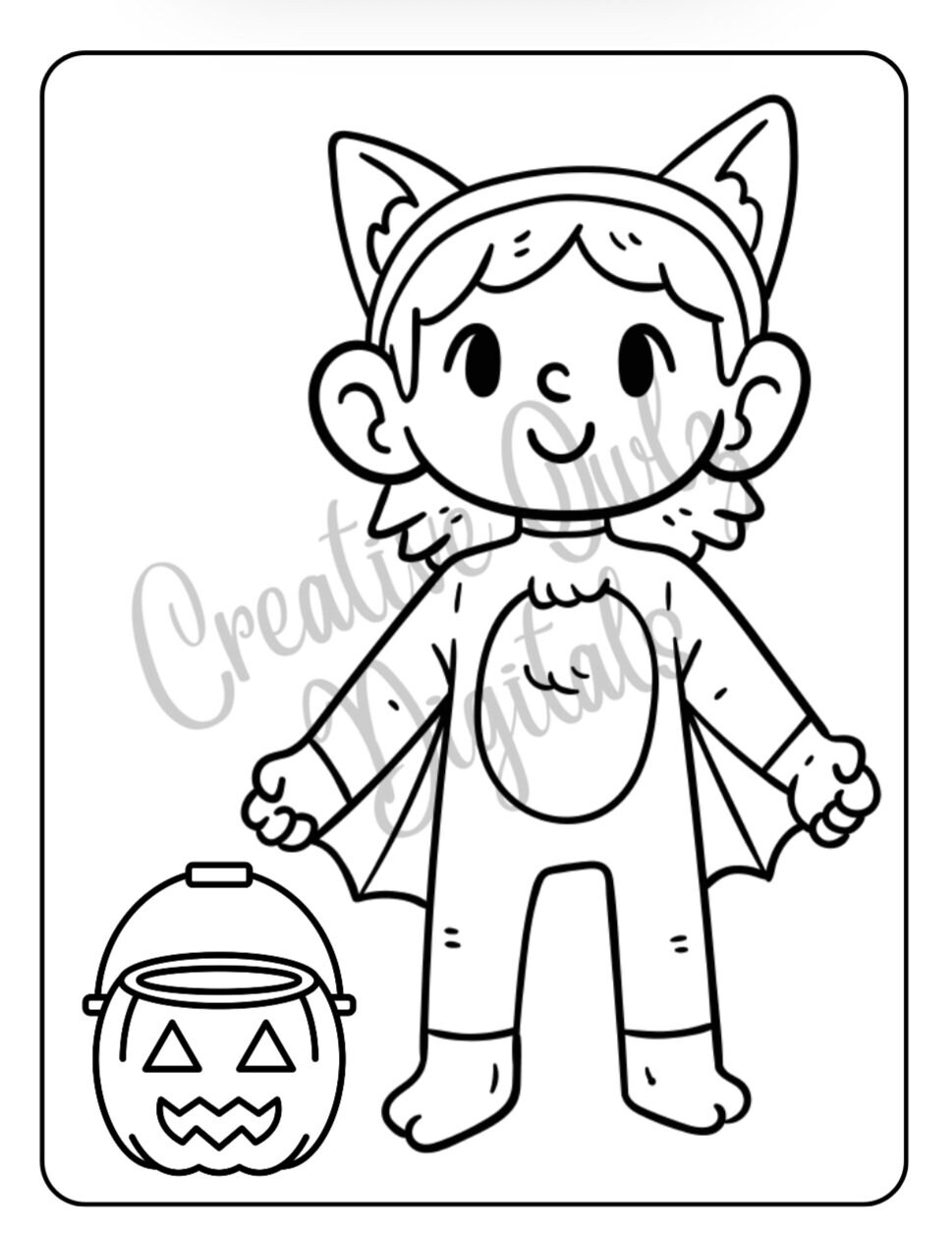 Halloween Costume Coloring Pages Printable Halloween Coloring Pages ...