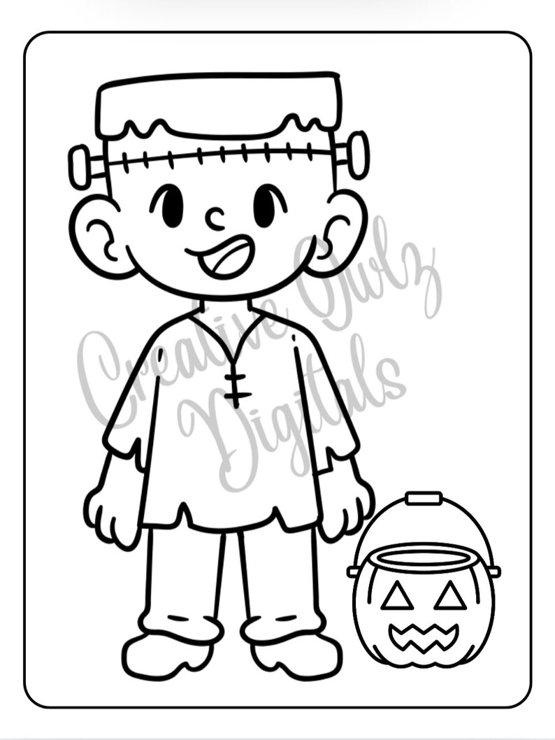 Halloween Costume Coloring Pages Printable Halloween Coloring Pages ...