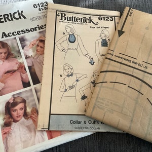 Vintage 70s Butterick Sewing Pattern 6123 Lace Accessories One Size ...