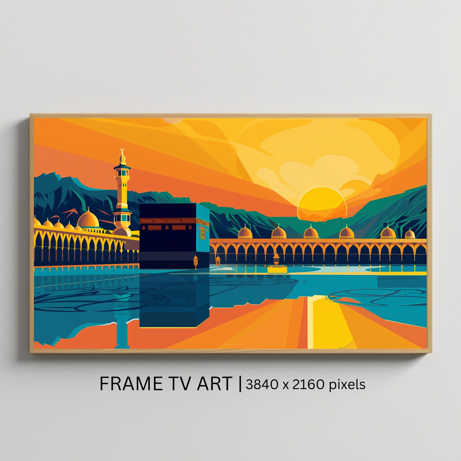 Frame TV Art Kaaba, Vibrant Islamic Art for Frame TV, Religious Tv Art ...