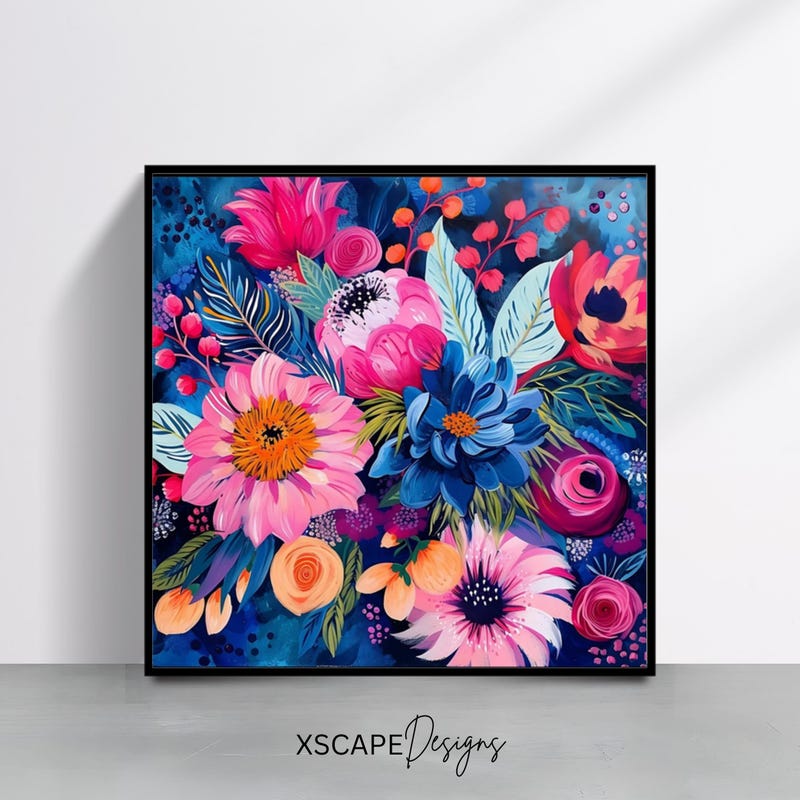 Floral Art Print - Etsy