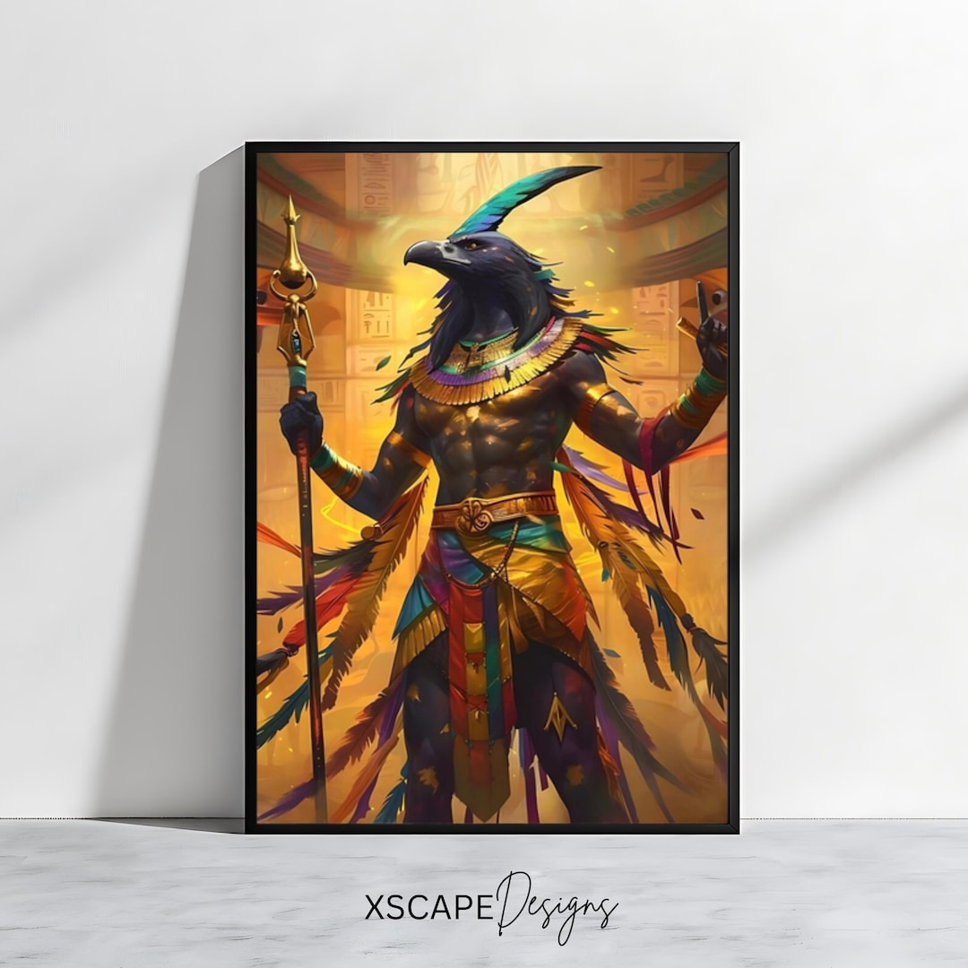 Horus Wall Art Print, Ancient Egyptian Poster, Printable Wall Art ...