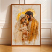 Holy Family - Young Jesus Working With Joseph: Digital Download - Etsy