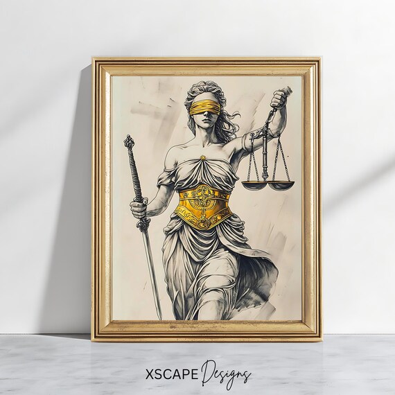 Lady Justice Painting