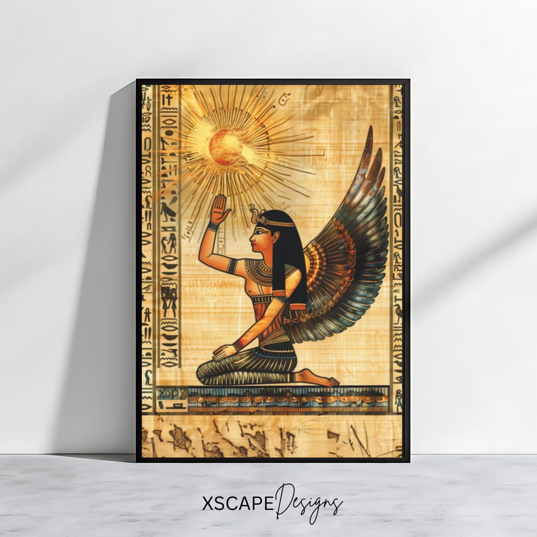 Regal Cleopatra Wall Art Print, Ancient Egyptian Poster, Printable Wall ...
