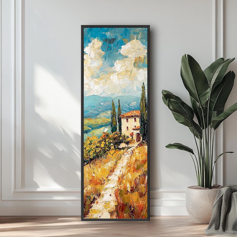 Vertical Tuscan Framed - Etsy UK
