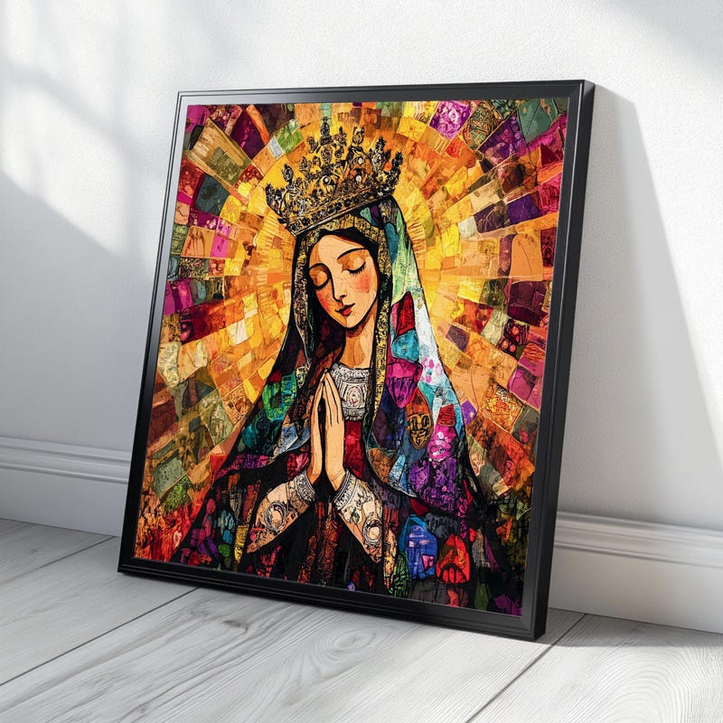Abstract Virgin Mary - Etsy