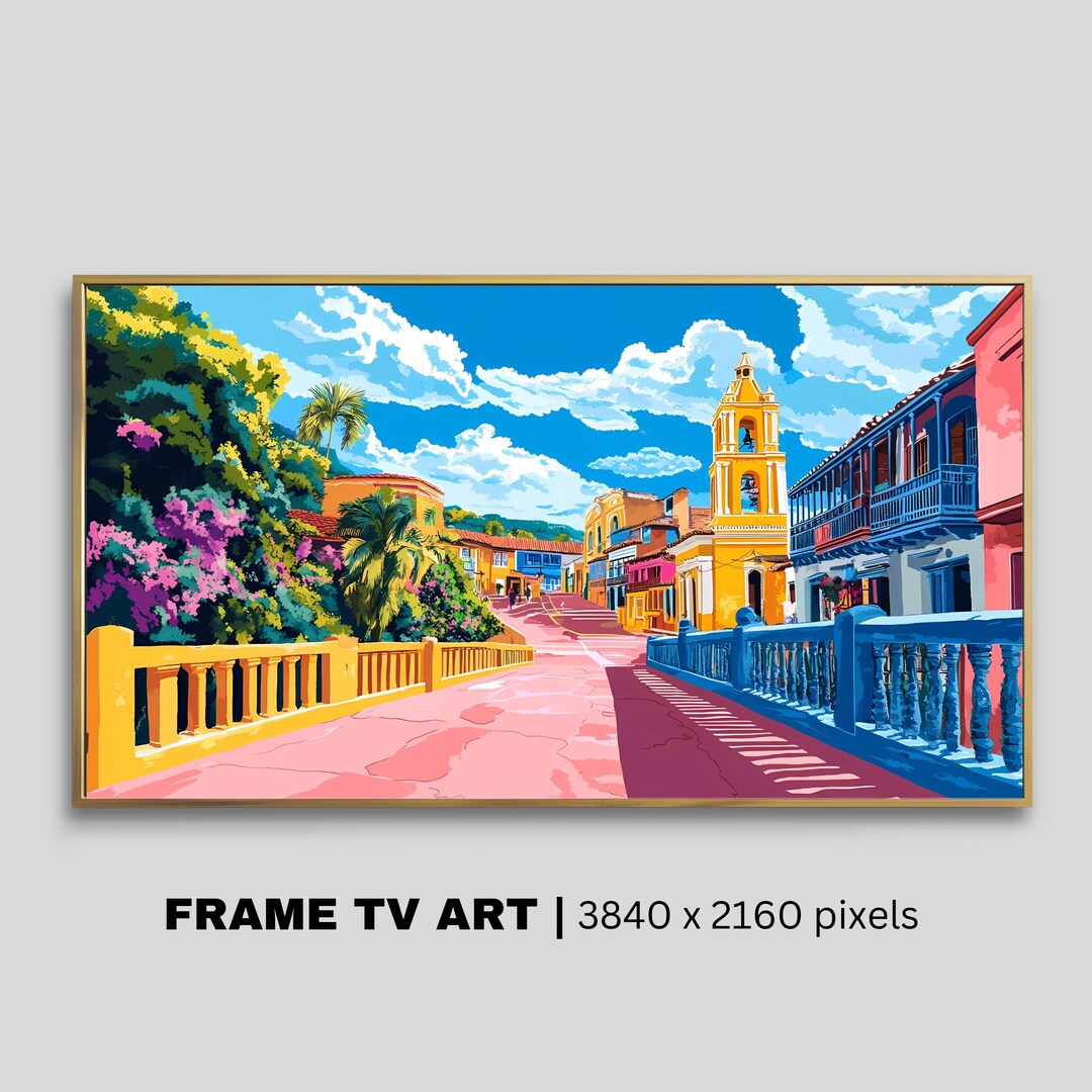 Colorful Mexico Art, Samsung Frame TV Digital Download, Roku ...