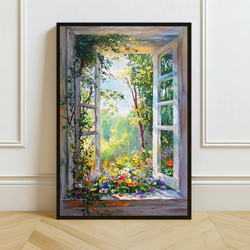Window View Painting - Etsy