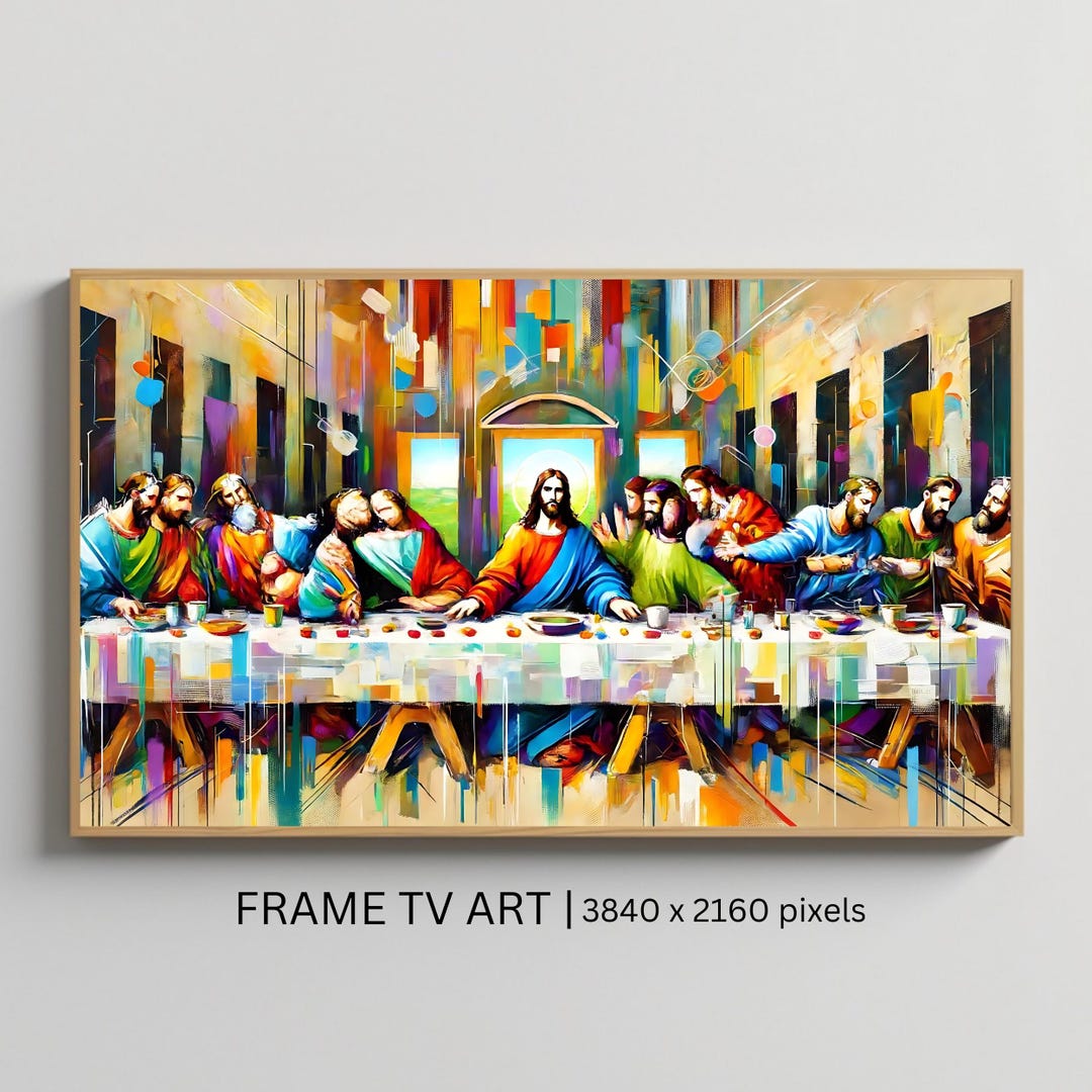 The Last Supper Frame TV Art, Modern Religious Digital Art for Samsung ...