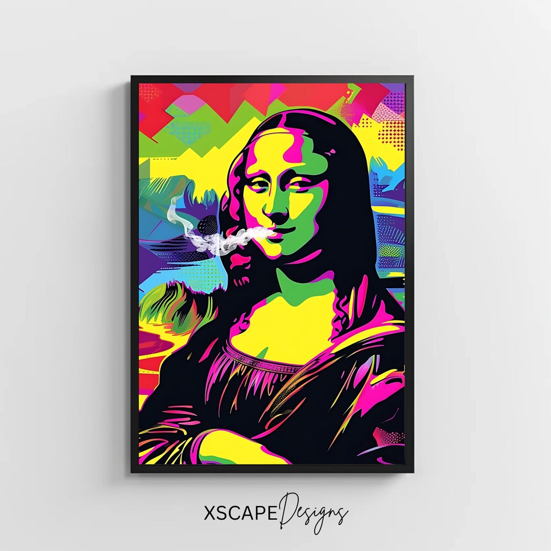 Mona Lisa Pop Art Digital Print for Home Decor - Etsy