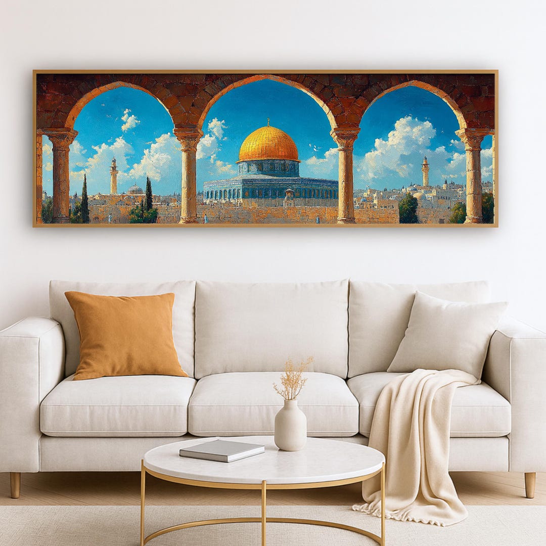Masjid Al Aqsa Wall Art Print: Islamic Sacred Mosque Painting (digital ...