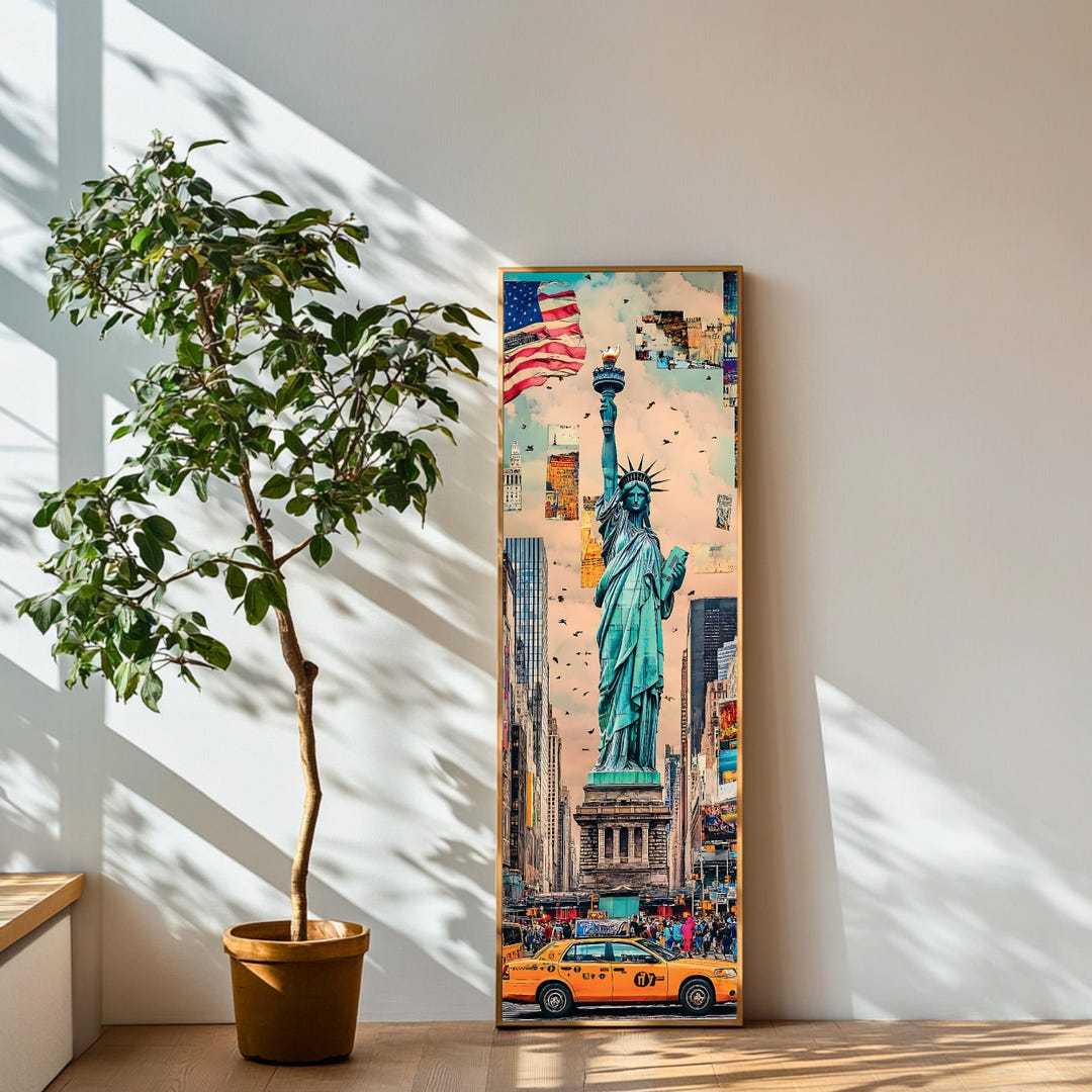 Tall Vertical Statue of Liberty Print | New York City Wall Art | Long ...