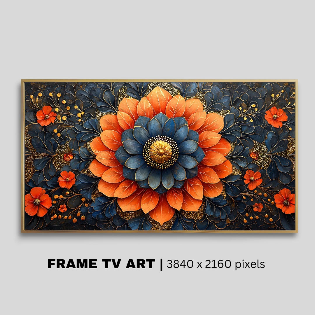 Islamic Floral Mandala Art for Samsung Frame TV | Arabic Geometric TV ...