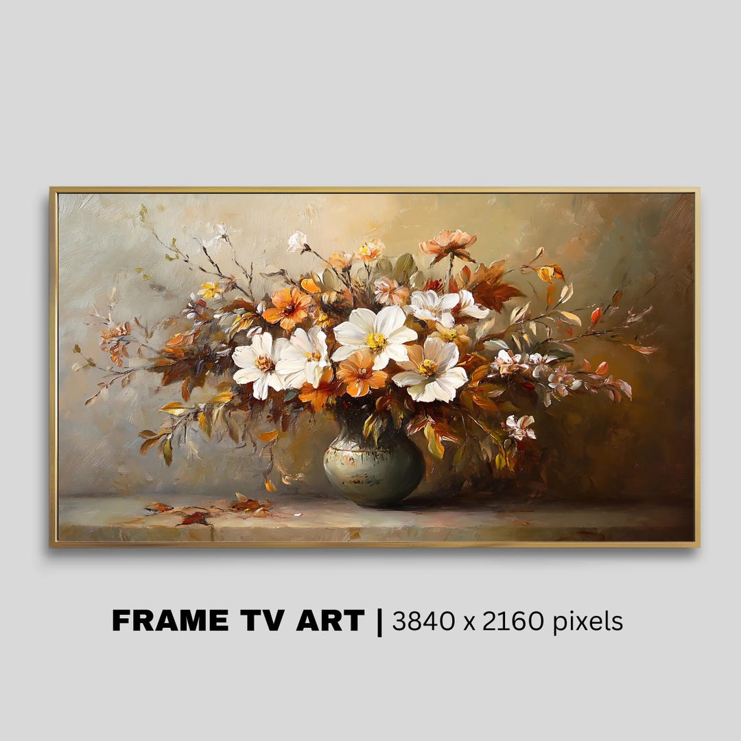 Digital Autumn Floral Bouquet Art for Samsung Frame TV | Roku ...