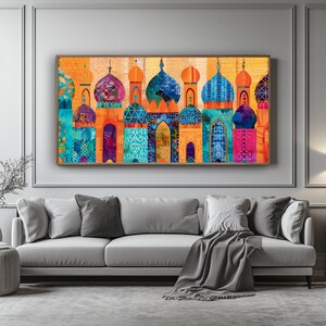 Islamic Architecture Wall Art | Long Horizontal Narrow Print ...