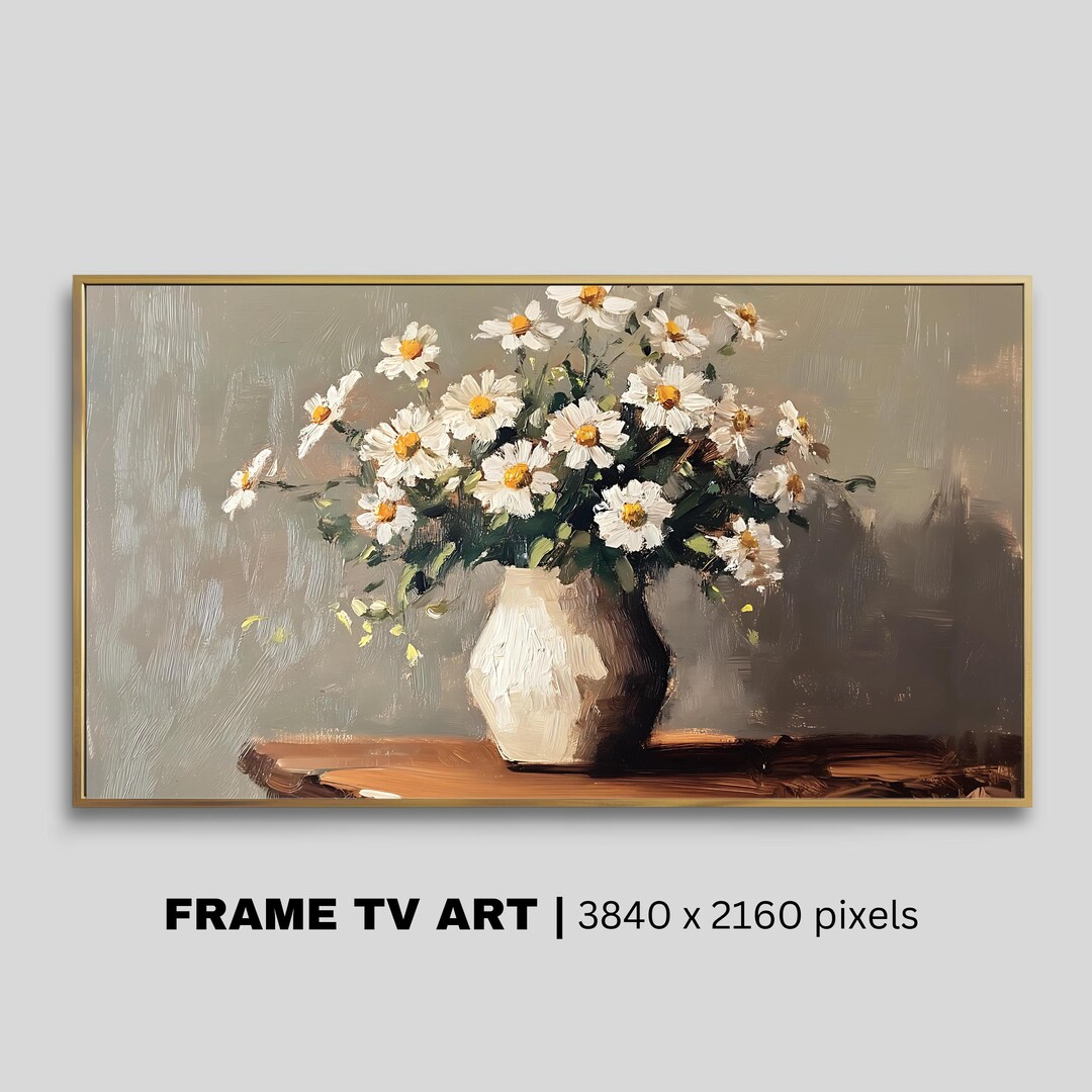 Daisy Floral Frame TV Art | Samsung Frame TV Digital Artwork | Roku ...